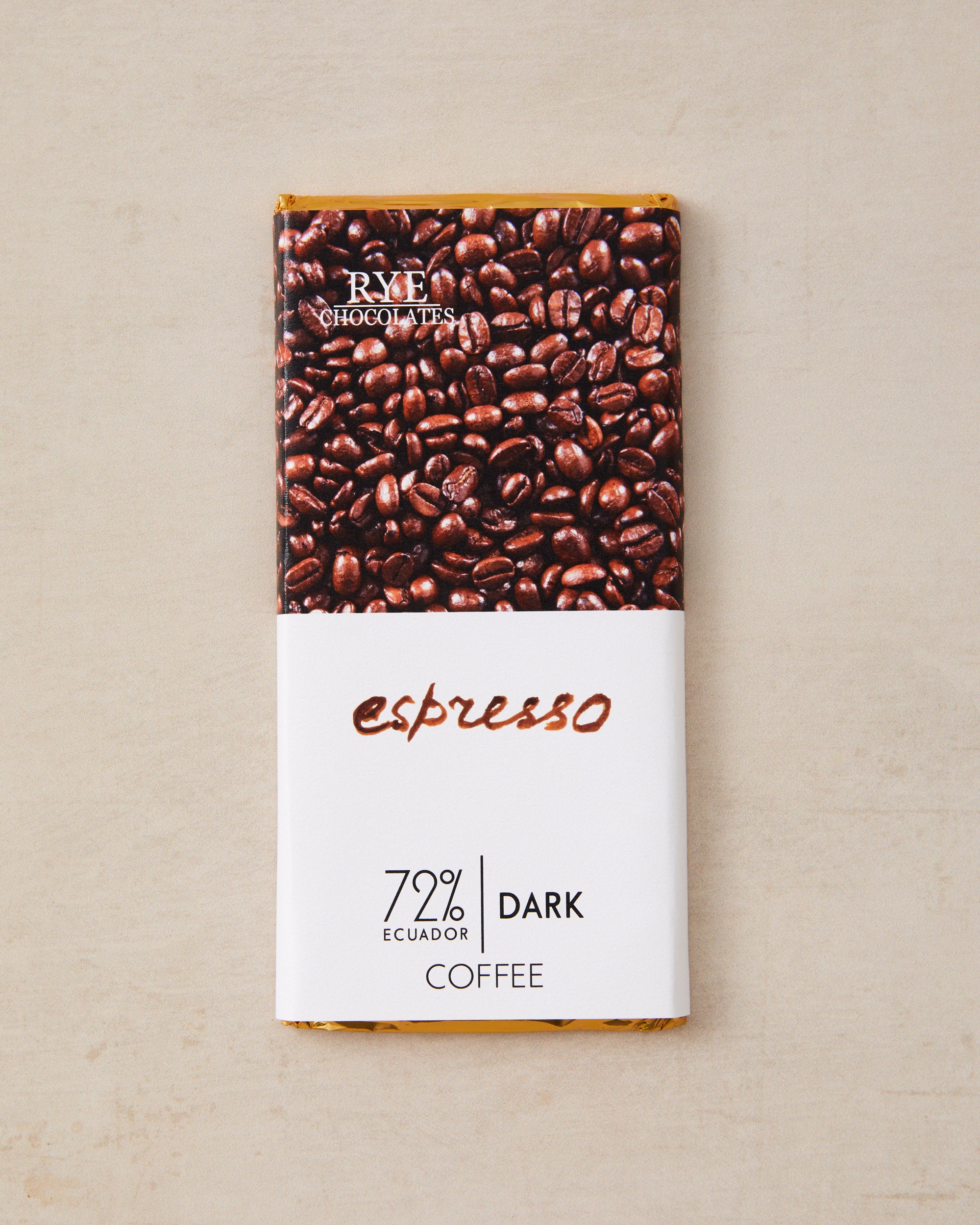 Coffee Dark Chocolate Bar - 72% Ecuadorian – Rye Chocolates